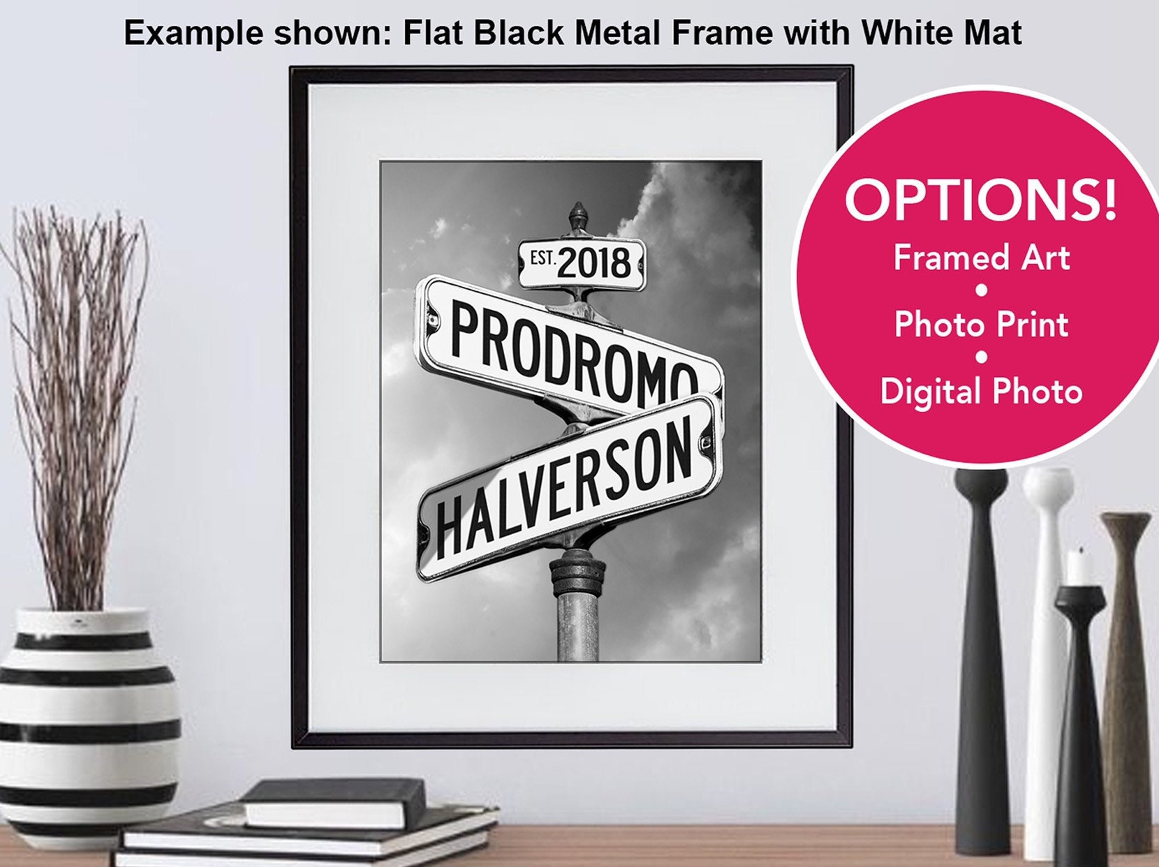 Personalized Street Signs Digital Photo with Choice of Photo | Etsy