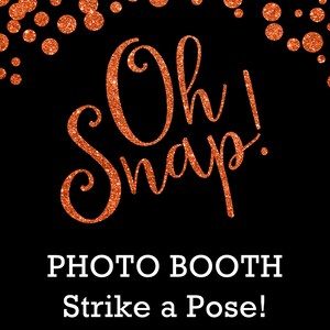 Printable Oh Snap Photo Booth Sign - Etsy