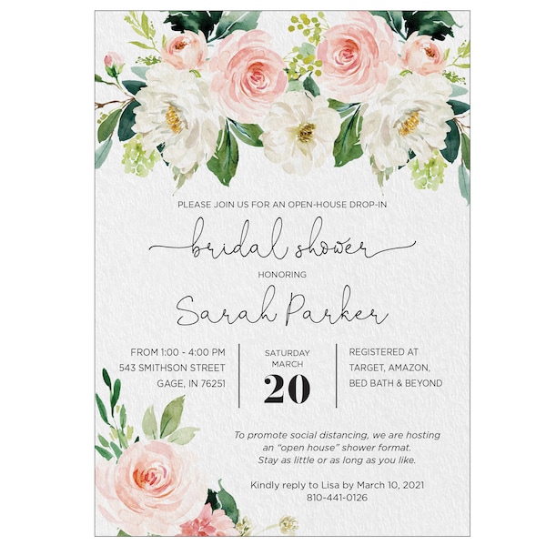 Drive by Baby Shower Invitation - Etsy