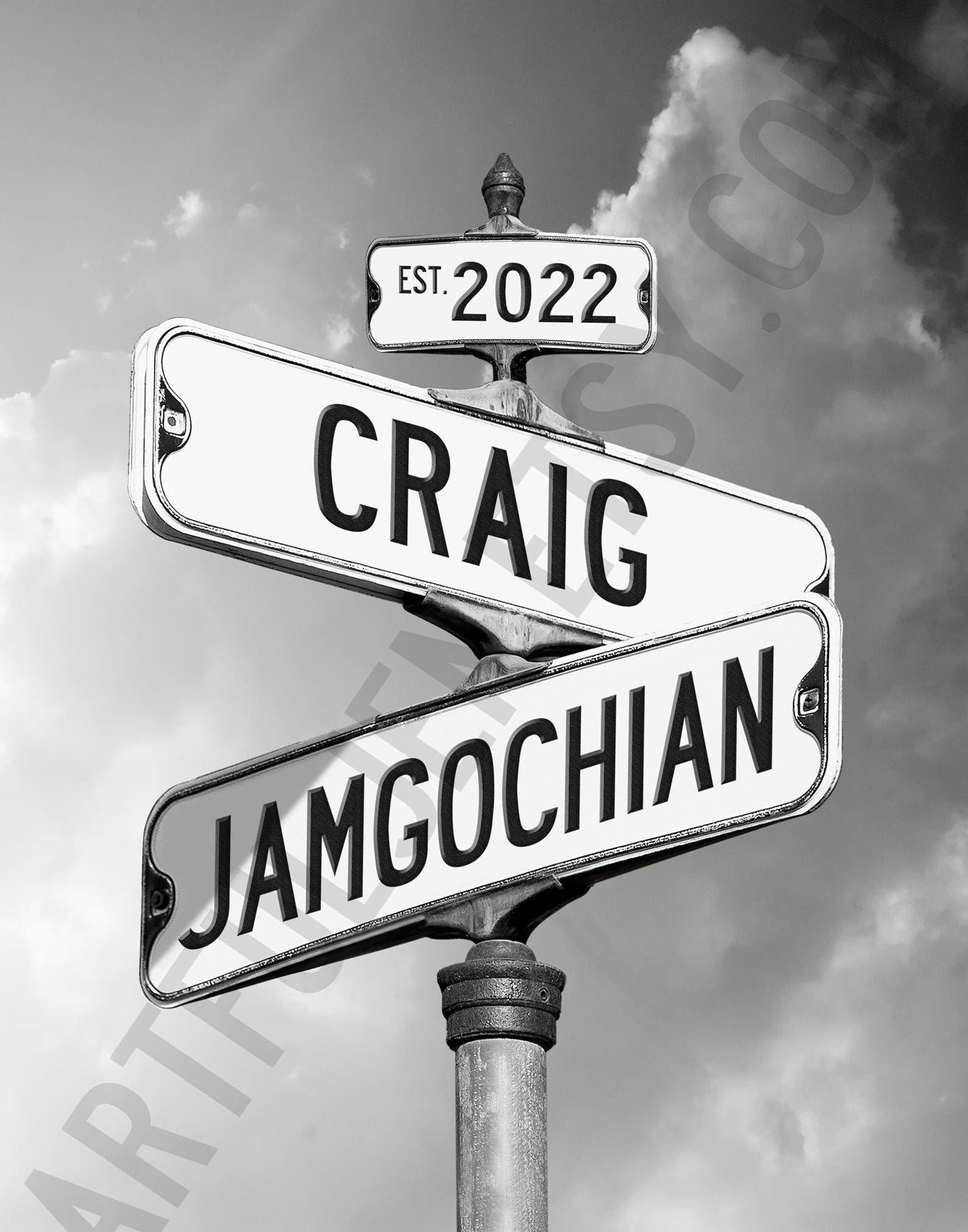 Personalized Street Signs Printable Photo - Etsy