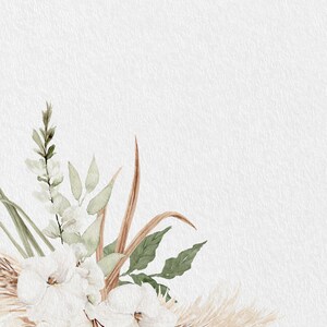 Open House Bridal Shower Invitation With Boho Indie Floral Neutral Rust ...