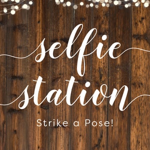 Instant Download Printable Selfie Station Sign - Etsy