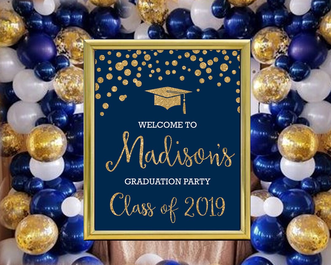 Personalized Printable Graduation Welcome Poster - Etsy