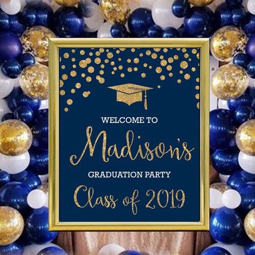 Graduation Welcome Sign Template Photo Graduation Poster - Etsy