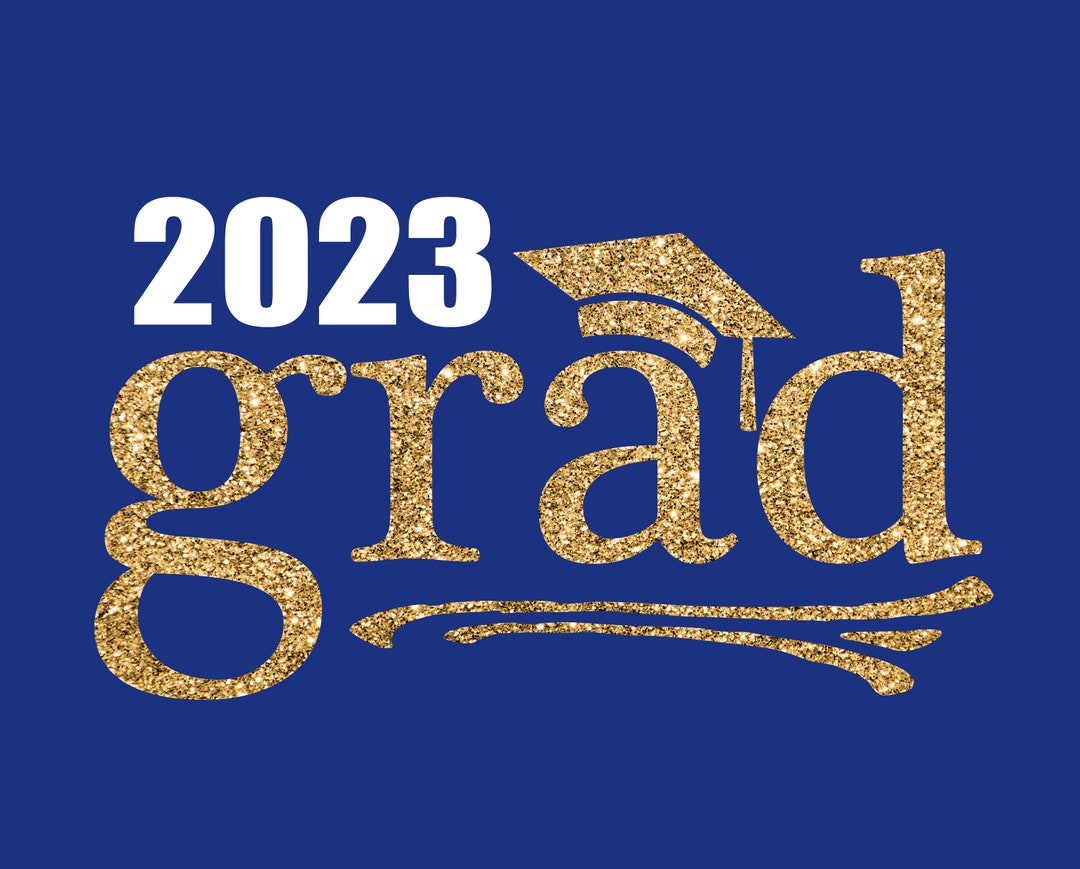 Class of 2023 Royal Blue and Gold Printable Party Signs - Etsy