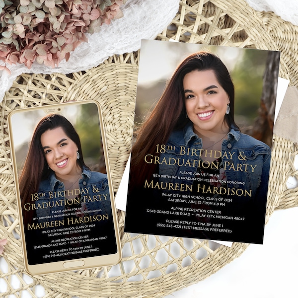 Personalized Digital Graduation Invitation - Etsy