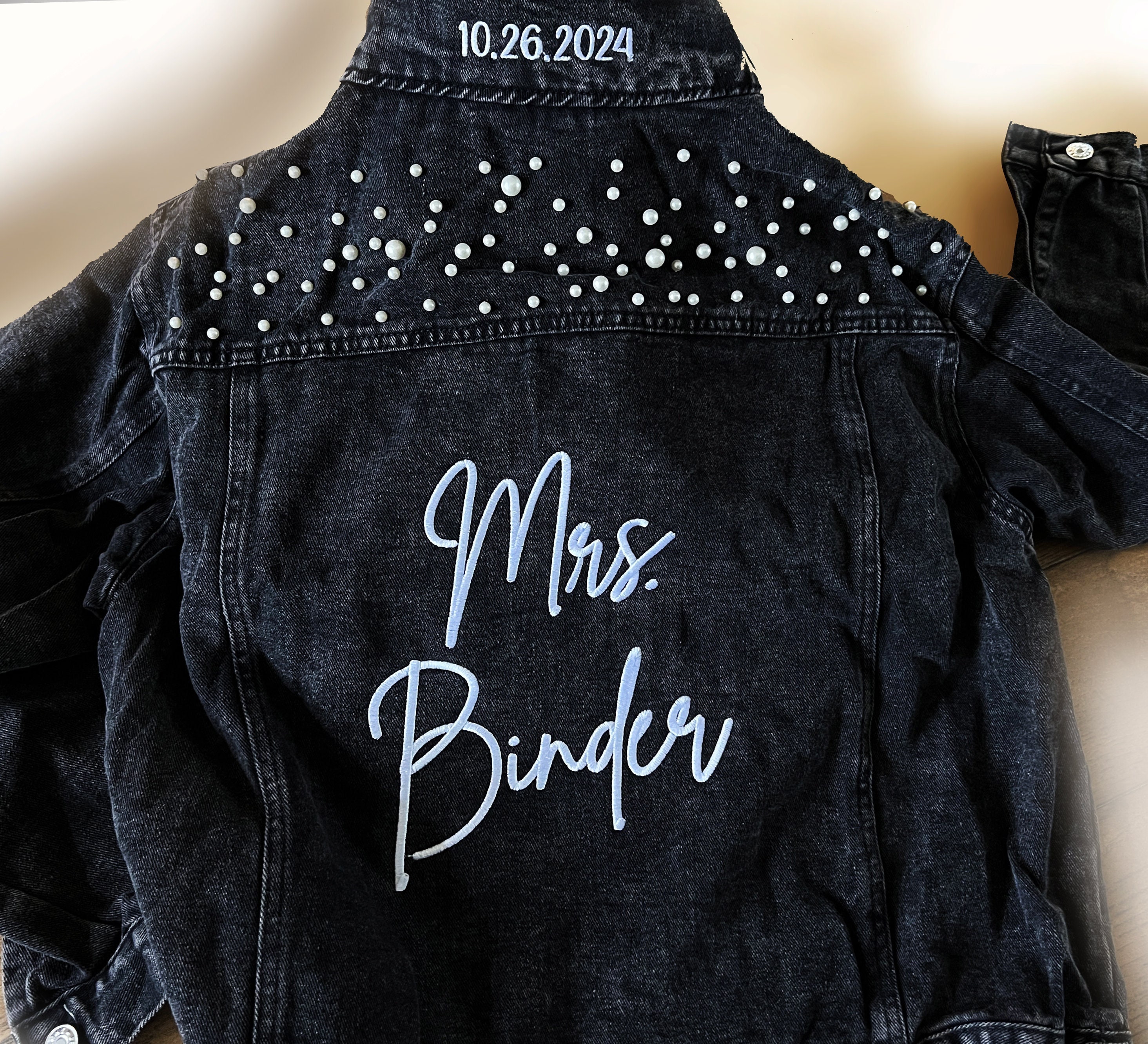 Black Rhinestone Denim Jacket - Etsy Black Rhinestone Denim Jacket - Etsy