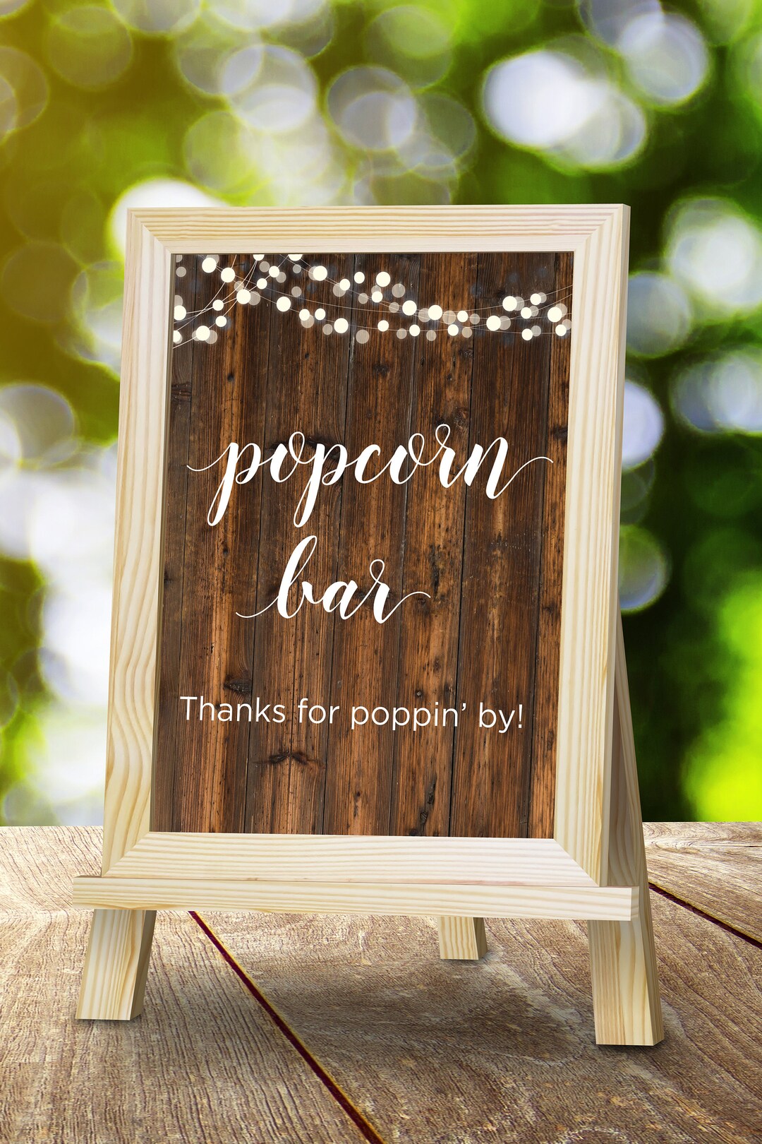 Printable Popcorn Bar, Instant Download - Etsy