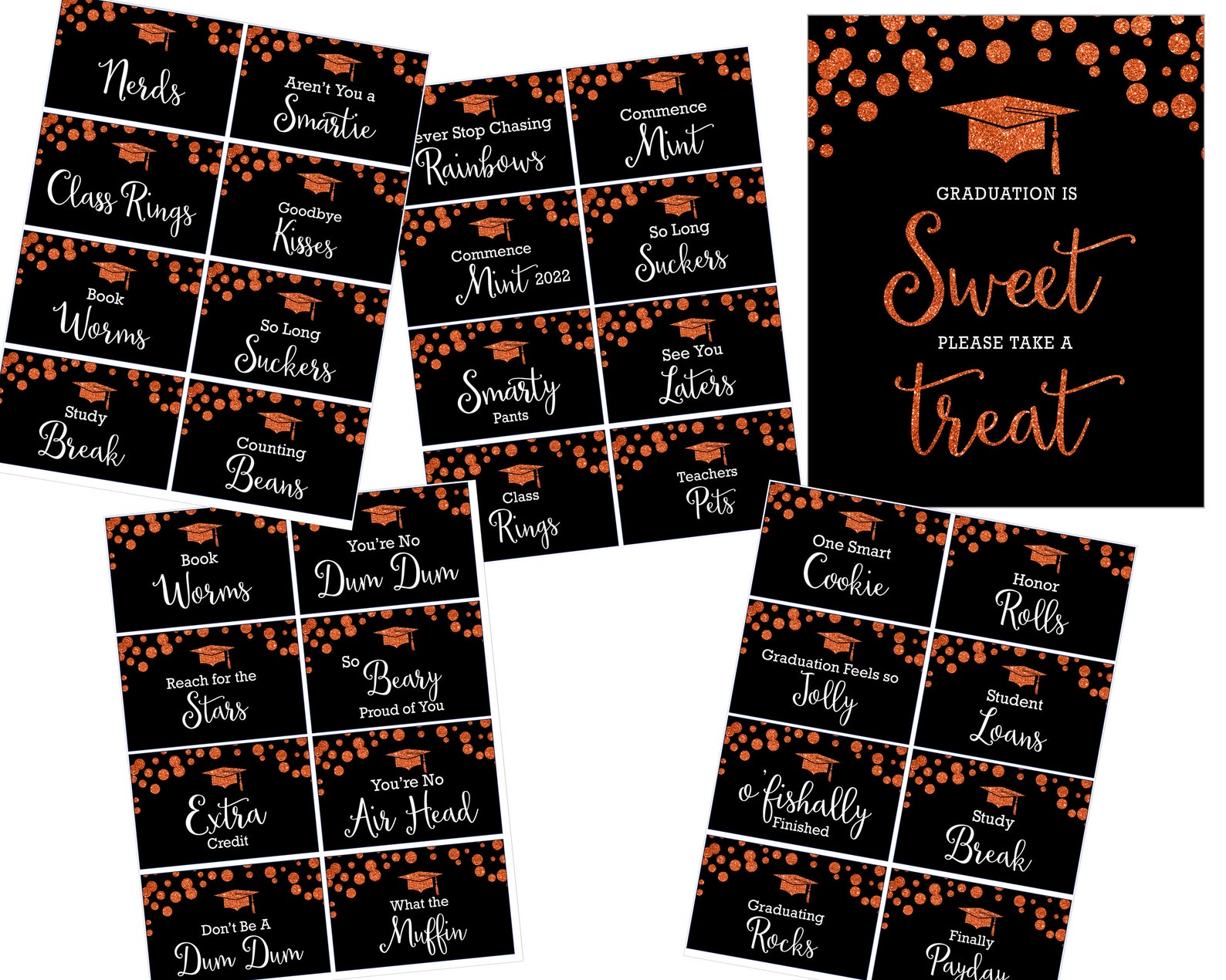 Instant Download Printable Candy Bar Sign and Candy Buffet | Etsy