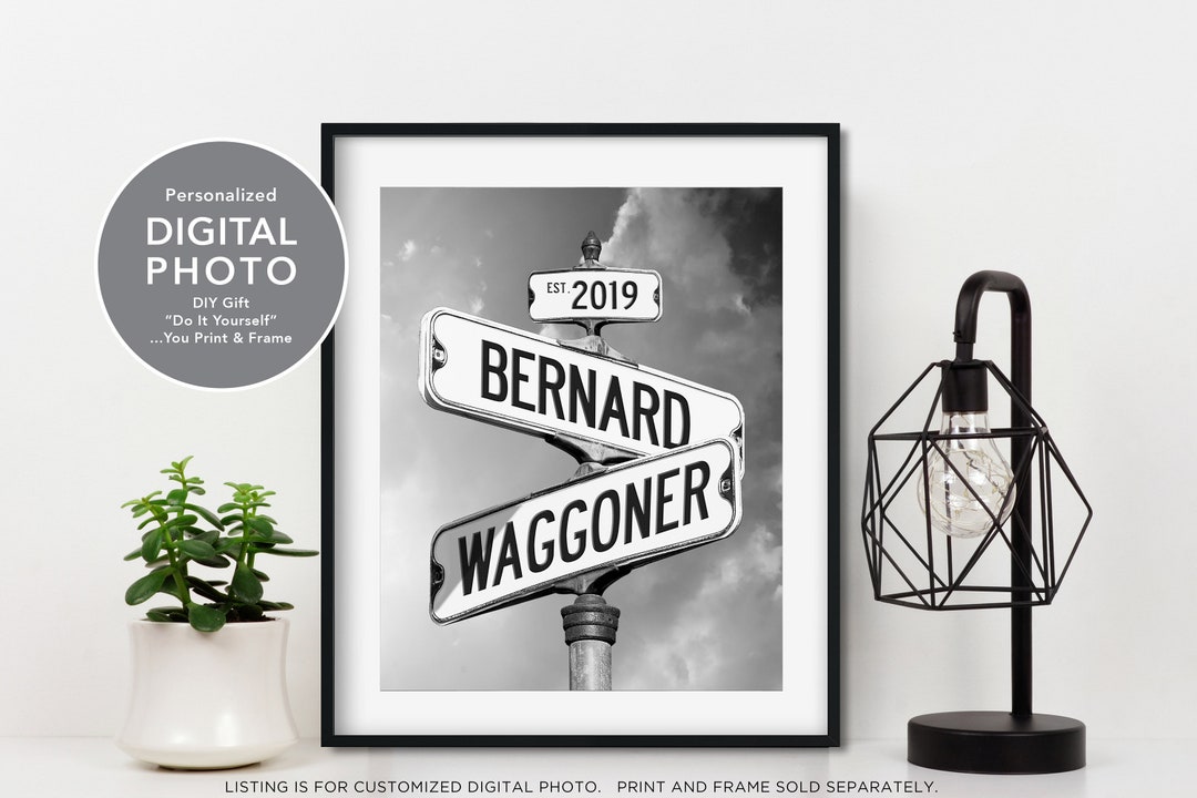 Personalized Printable Street Signs Digital Photo Customized With Names ...