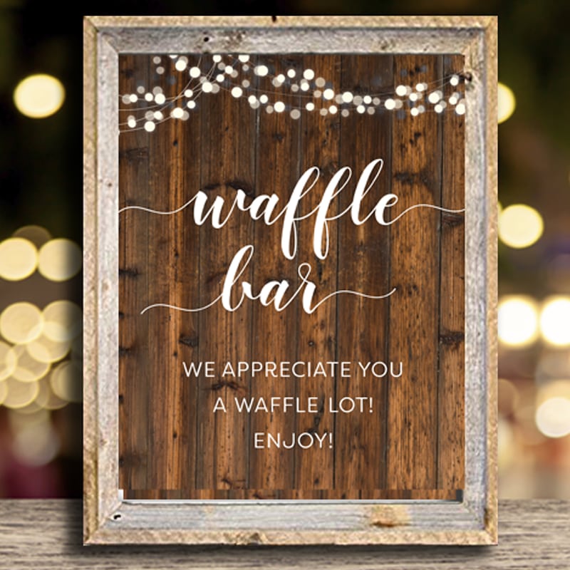 Wedding Waffle Bar - Etsy