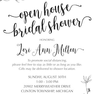 Drop in Shower Invitation, Personalized for You - Etsy