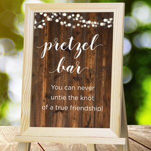 Instant Download Printable Pretzel Bar Sign - Etsy