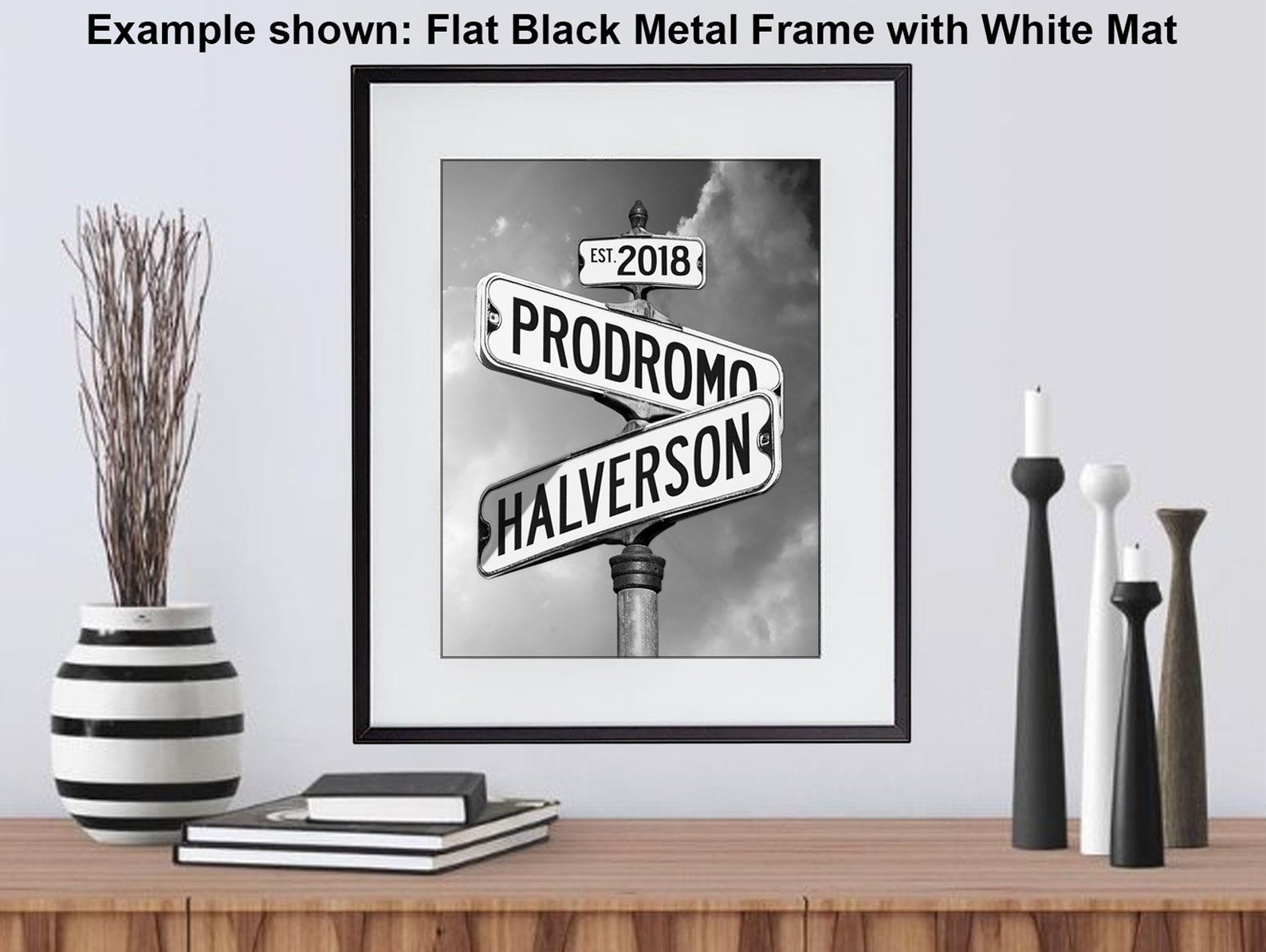 Personalized Street Signs Framed Photo Art - Etsy