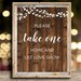 Printable Take One Home and Let Love Grow Sign, Instant Download Party ...
