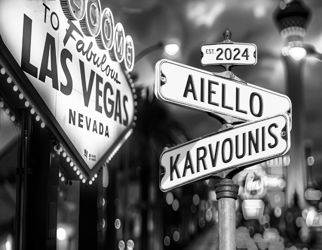 Printable Personalized Las Vegas Street Signs Digital Photo - Etsy