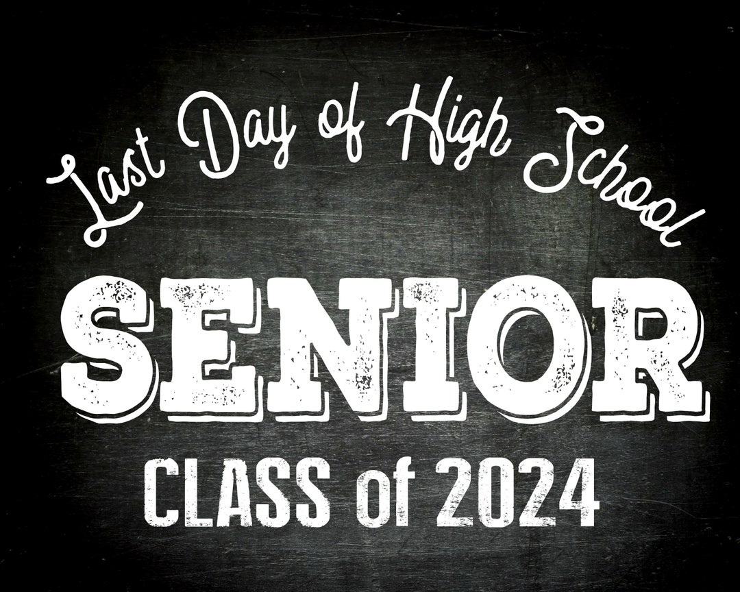 Letrero imprimible para fotografía del último día de clases de ...