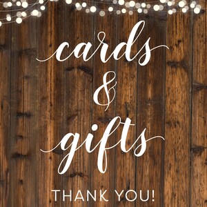 Instant Download Printable Cards and Gifts Thank You Sign - Etsy