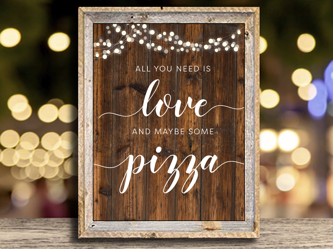 Pizza Bar Pizza Buffet Instant Download Printable Sign - Etsy