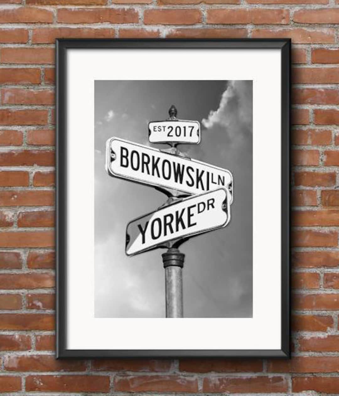 Personalized Wedding Road Signs Digital Photo With Date and Names - Etsy