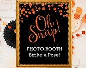 Printable Oh Snap Photo Booth Sign - Etsy