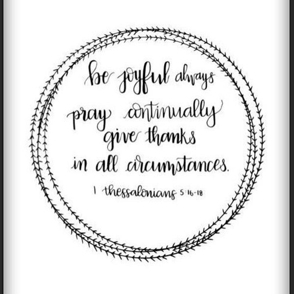 Be Joyful Always - Etsy