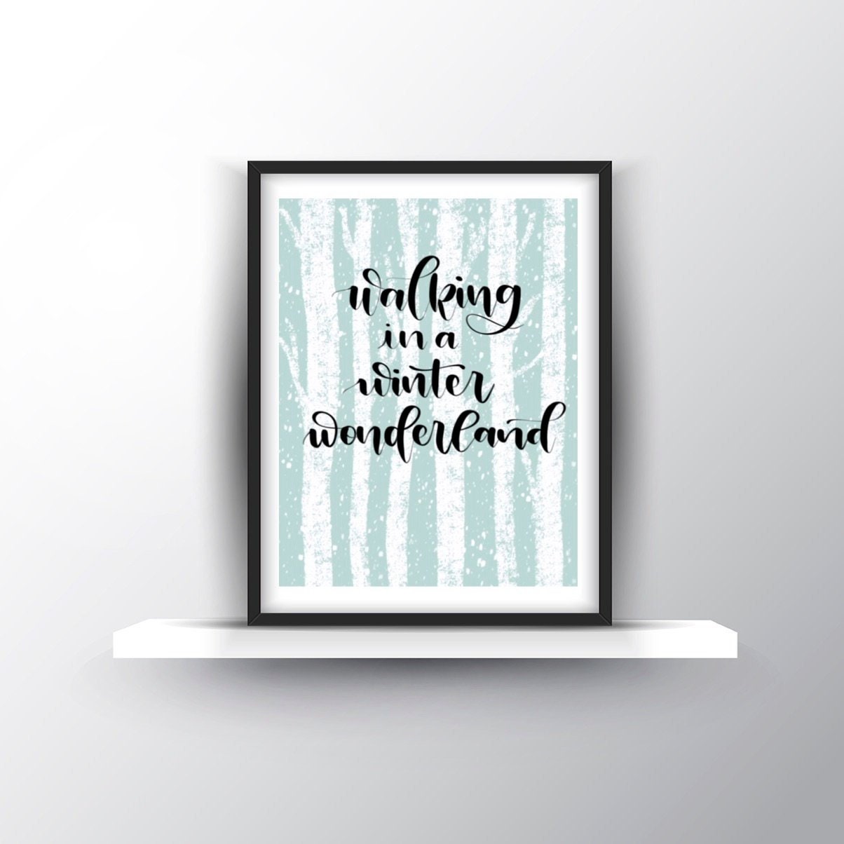 Christmas Printable/ Winter Printable/ Walking in a Winter Wonderland ...