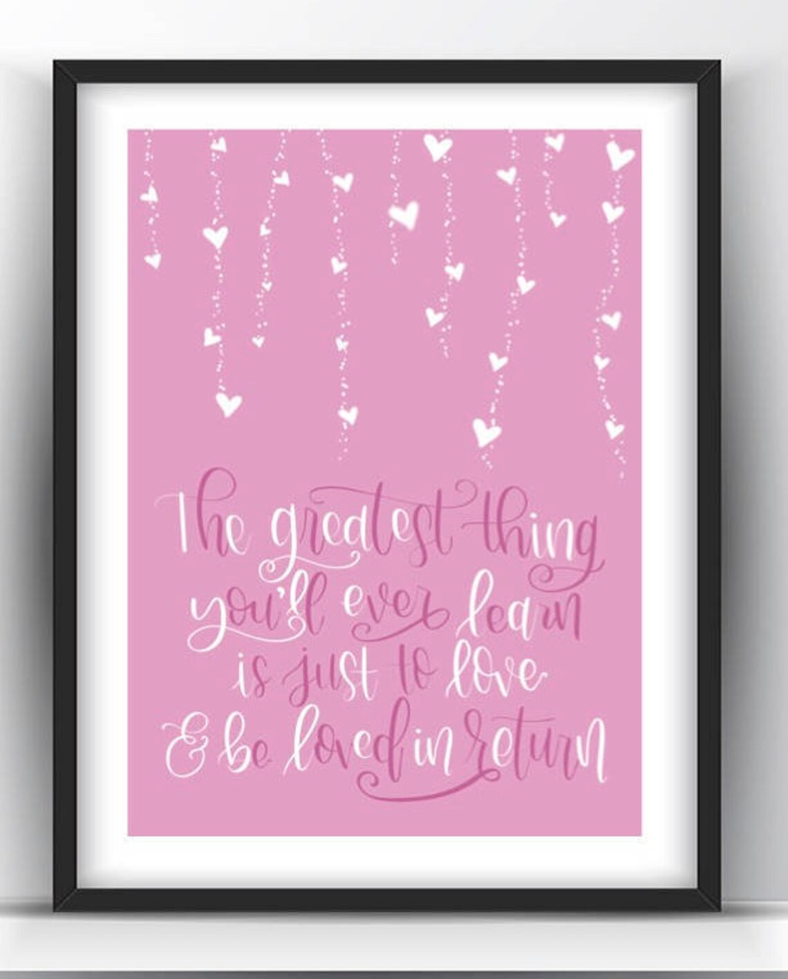 Valentines Printable/ Love and Be Loved in Return/ Valentines Wall Art ...