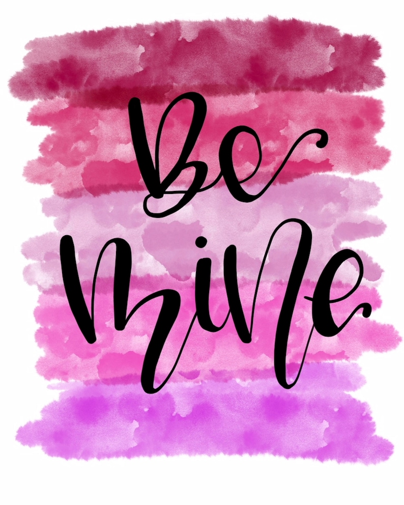 Valentine's Printable/ Be Mine Printable/ Valentines - Etsy