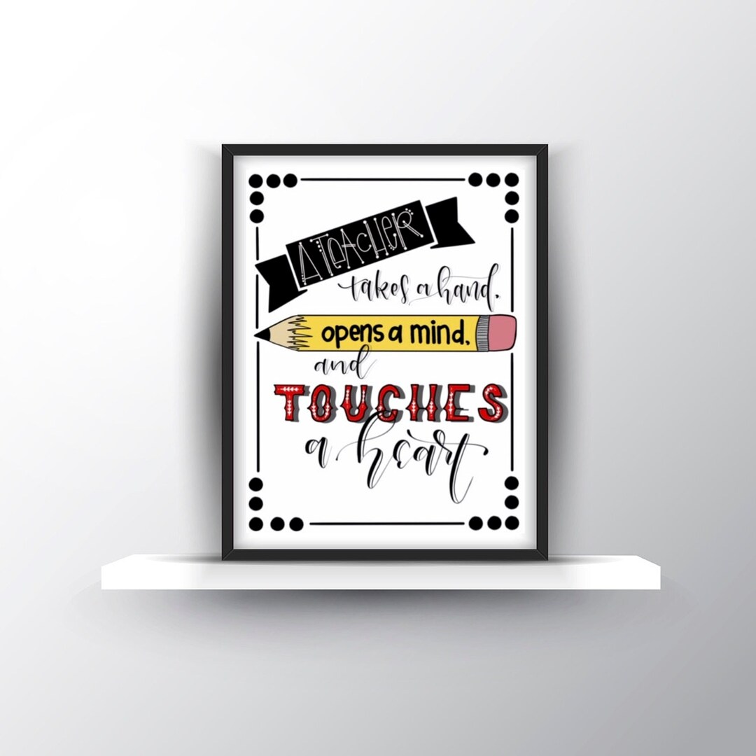 Teacher Gifts/ Teacher Quotes/ Teacher Appreciation Present/ Teacher ...