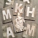 Barn Wood Block Letter | White Distressed Wood Letter - Etsy