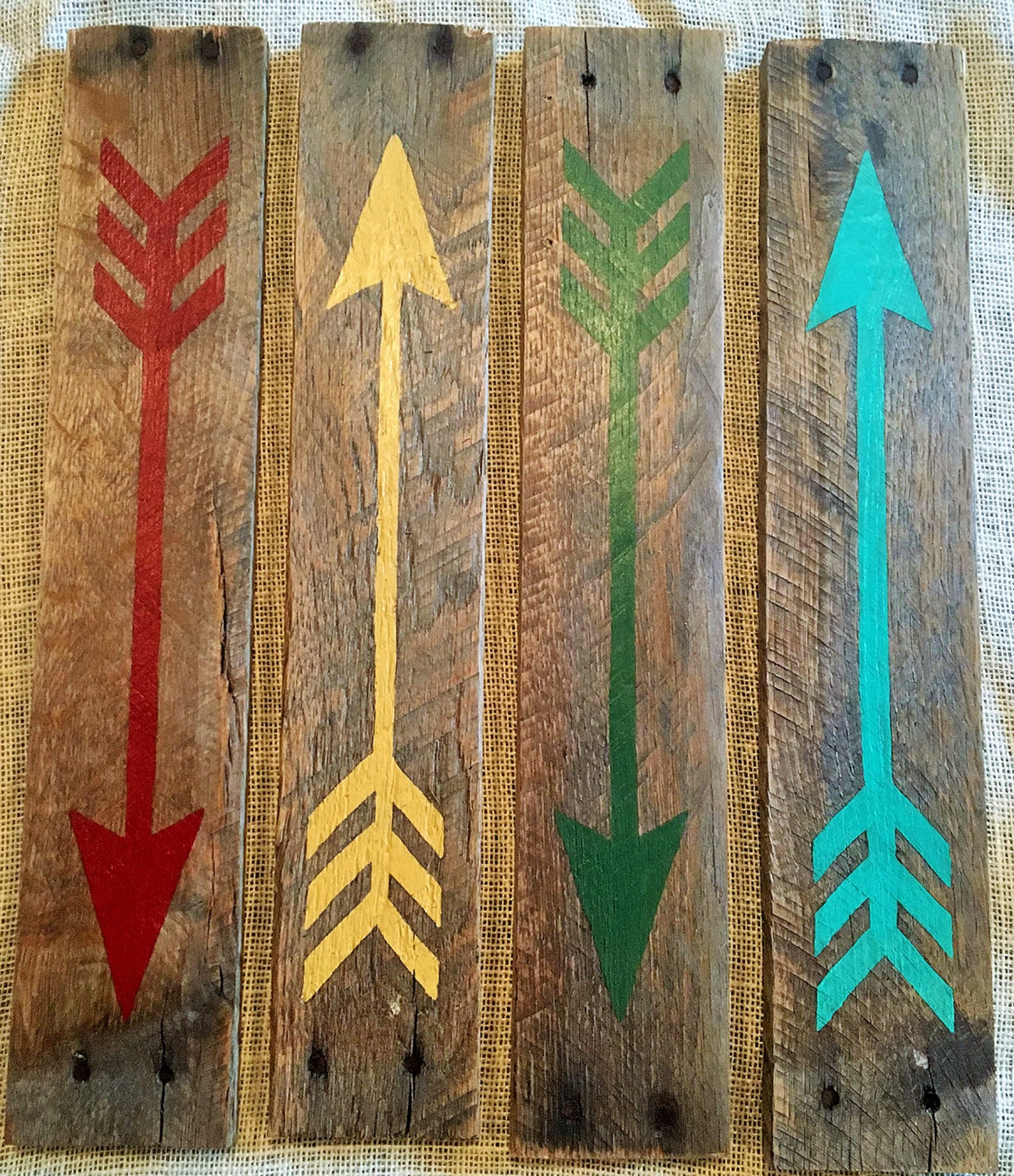 Arrow Pallet Wood Hand Painted Sign - Etsy