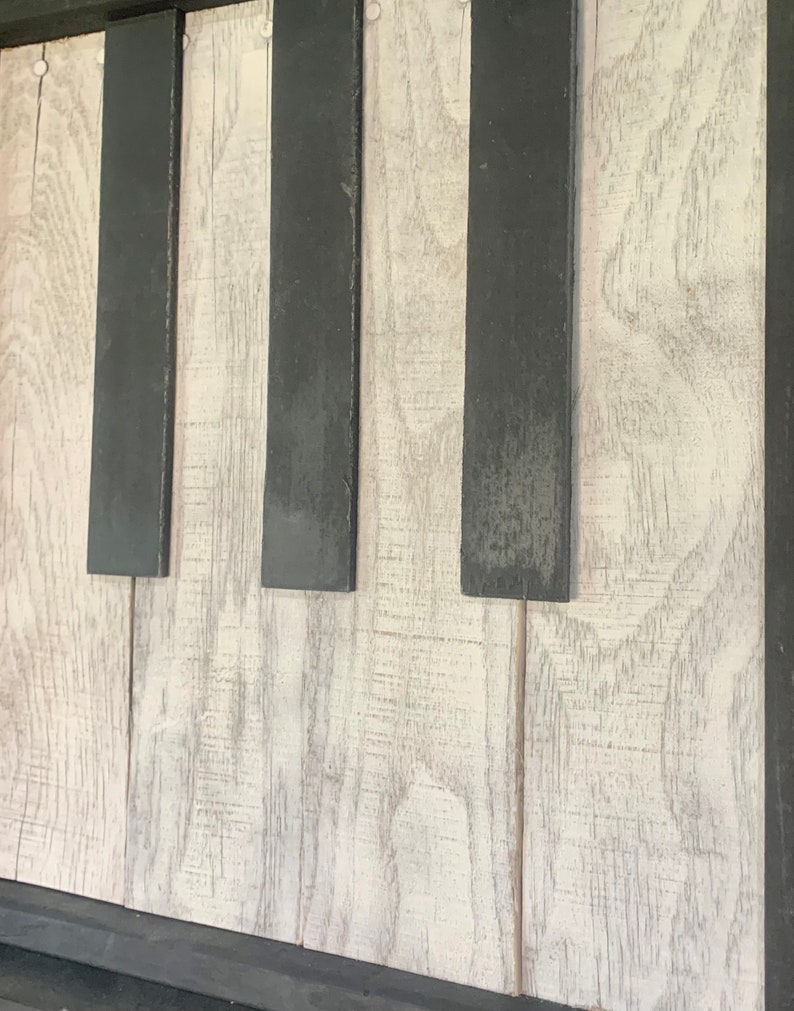 Wood Piano Keys | Piano Decor | Music Decor | Hand Painted Wood Sign - Etsy