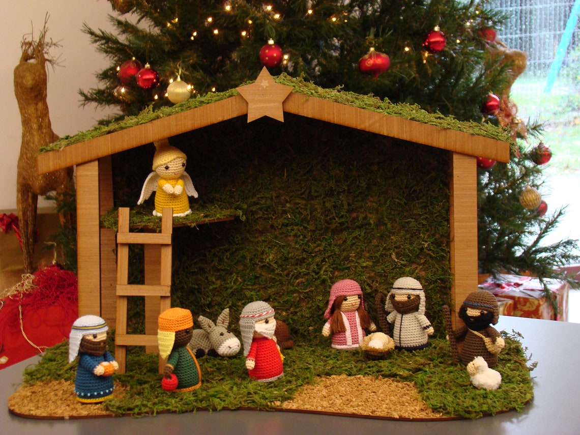 Nativity Scene Wood Stable Rustic Nativity Stable - Etsy