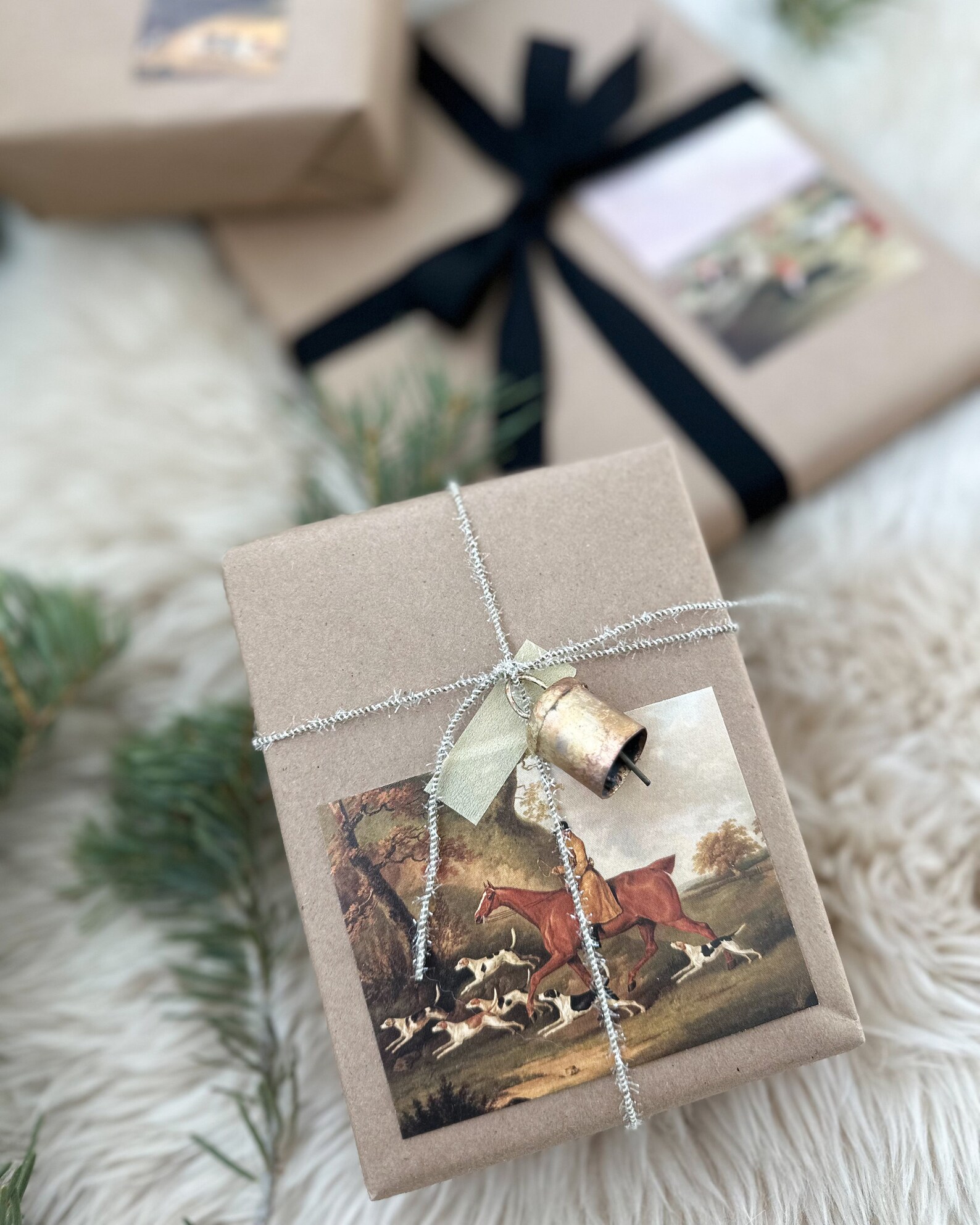 PRINTABLE DOWNLOAD Gift Tags - Fox Hunting Horse Gift Tags - Vintage ...