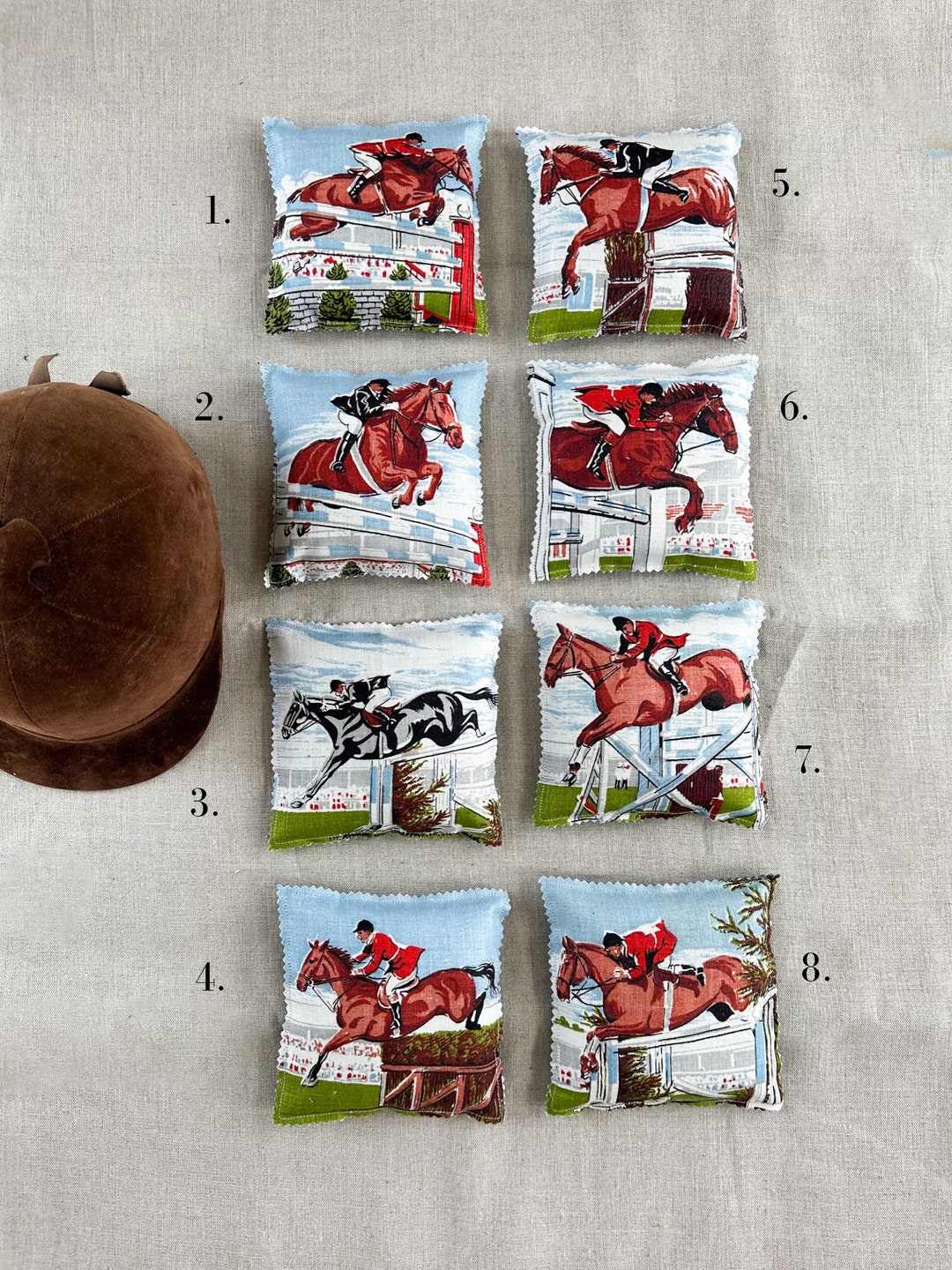 Vintage Jumper Textile Riding Helmet Lavender Pillow Lavender Sachet ...