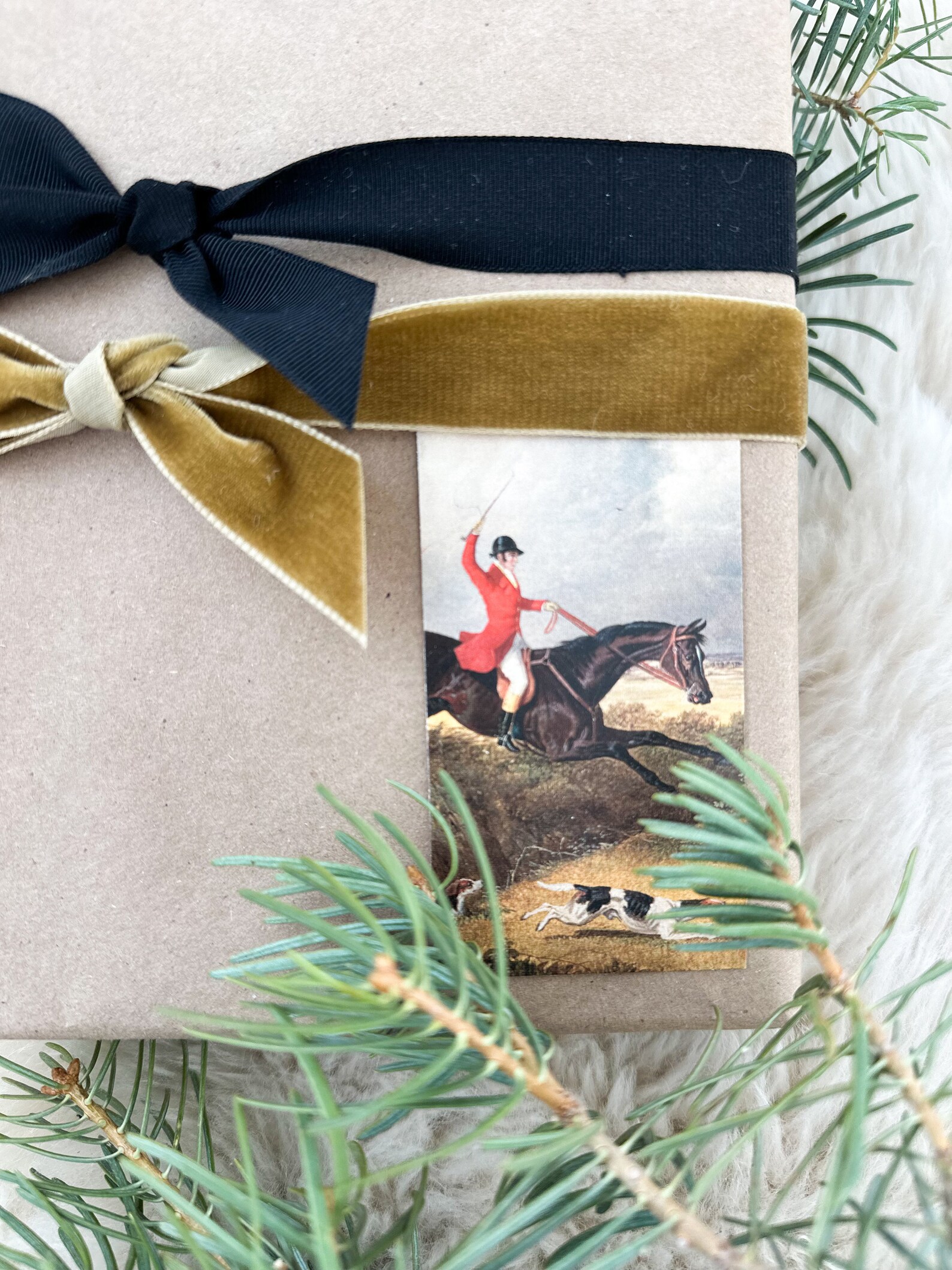 PRINTABLE DOWNLOAD Gift Tags - Fox Hunting Horse Gift Tags - Vintage ...