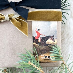 PRINTABLE DOWNLOAD Gift Tags - Fox Hunting Horse Gift Tags - Vintage ...