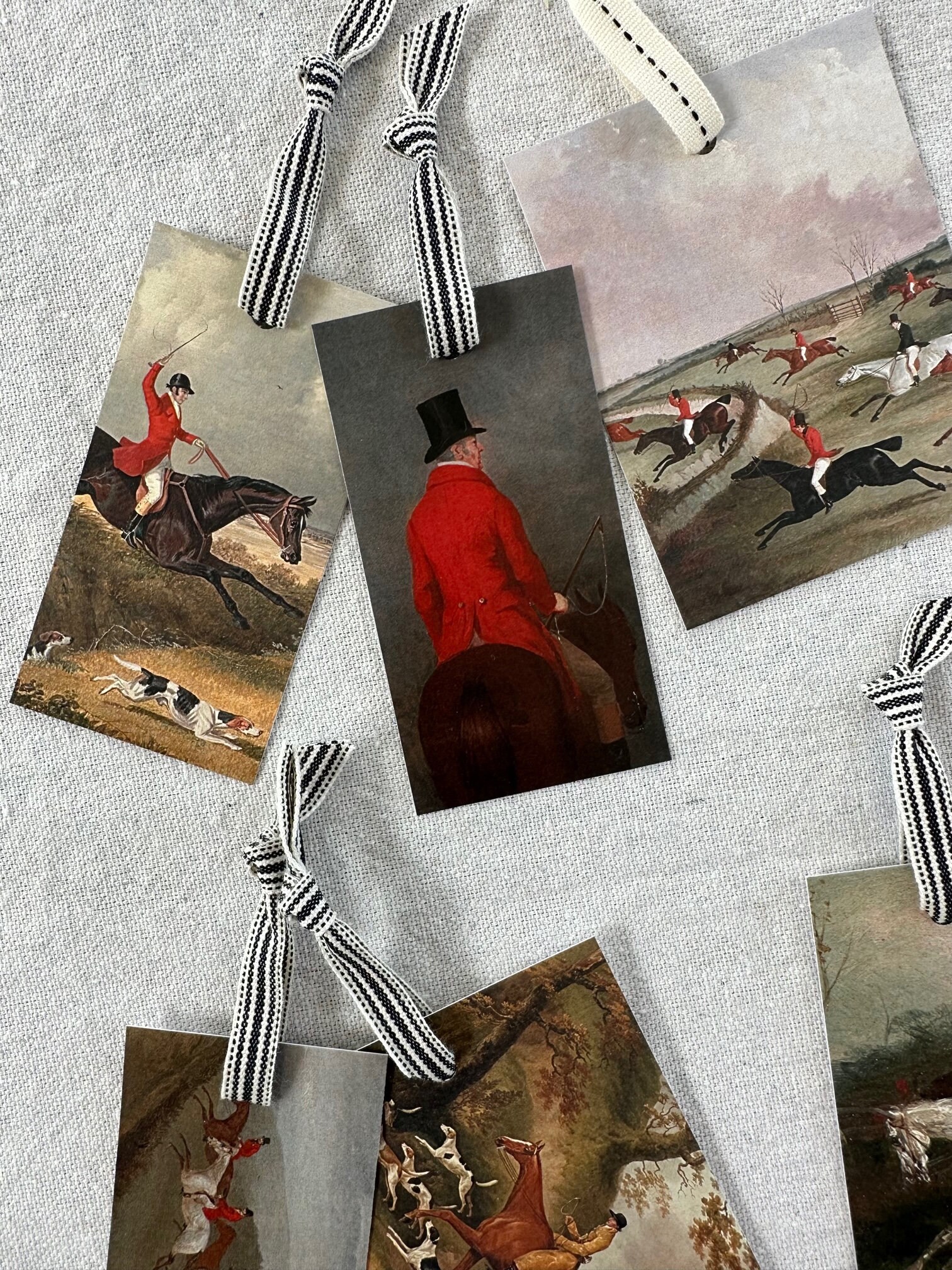 PRINTABLE DOWNLOAD Gift Tags - Fox Hunting Horse Gift Tags - Vintage ...