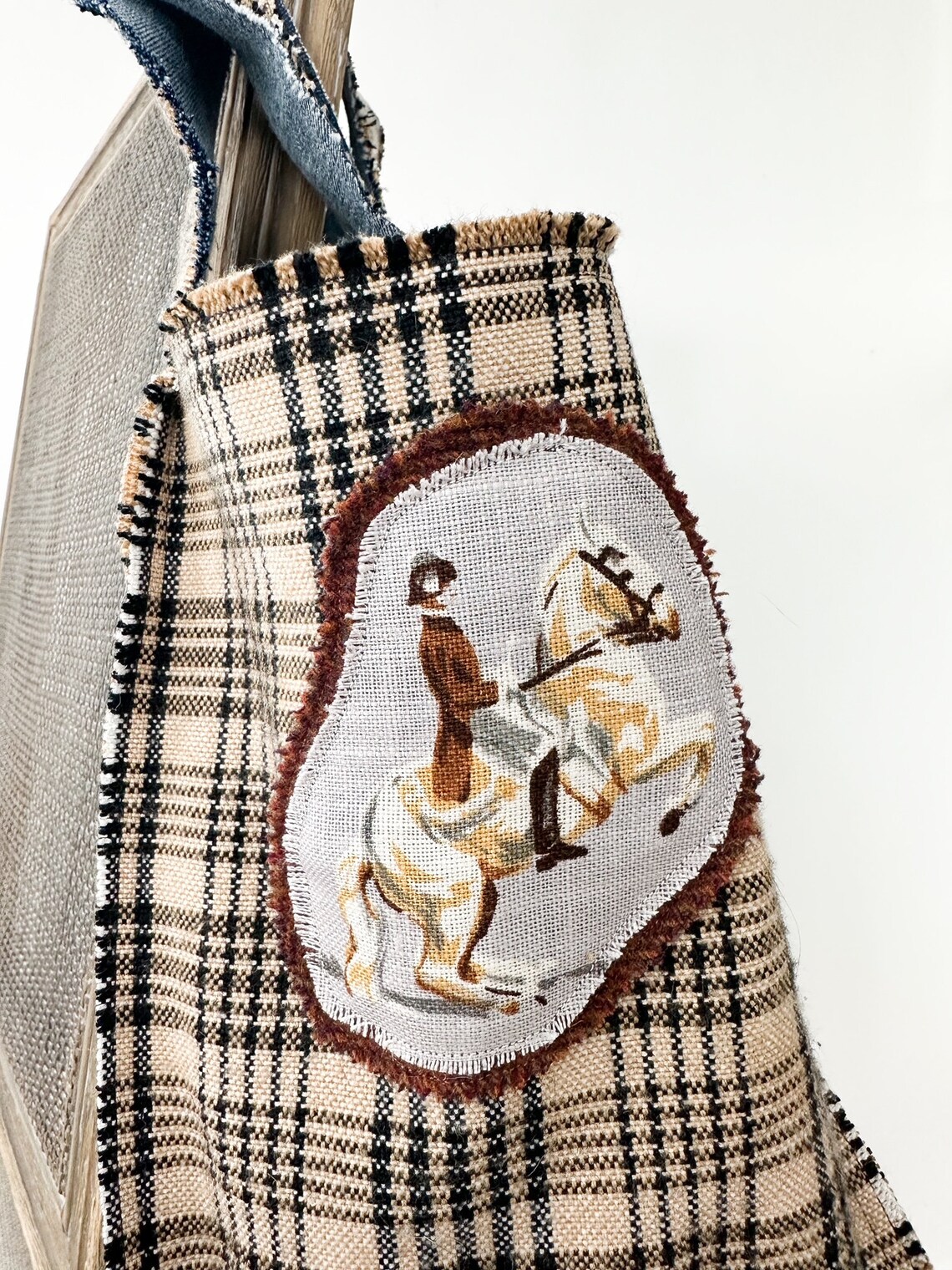 The B Hobo Bag - Baker Plaid Hobo Bag - Baker Plaid Horse Blanket Tote ...