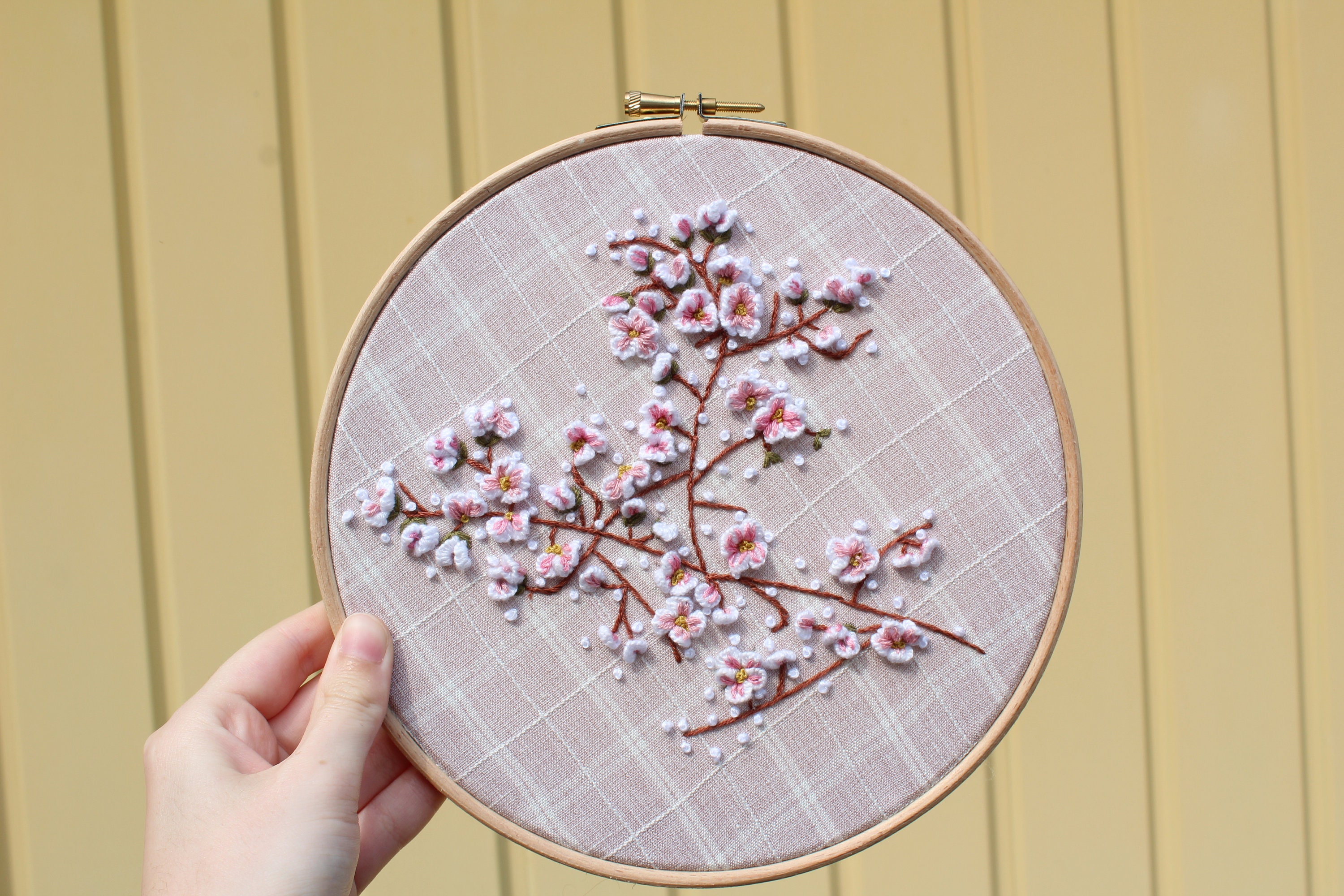 Cherry Blossom Hand Embroidery PDF Pattern Tutorial. Floral - Etsy UK
