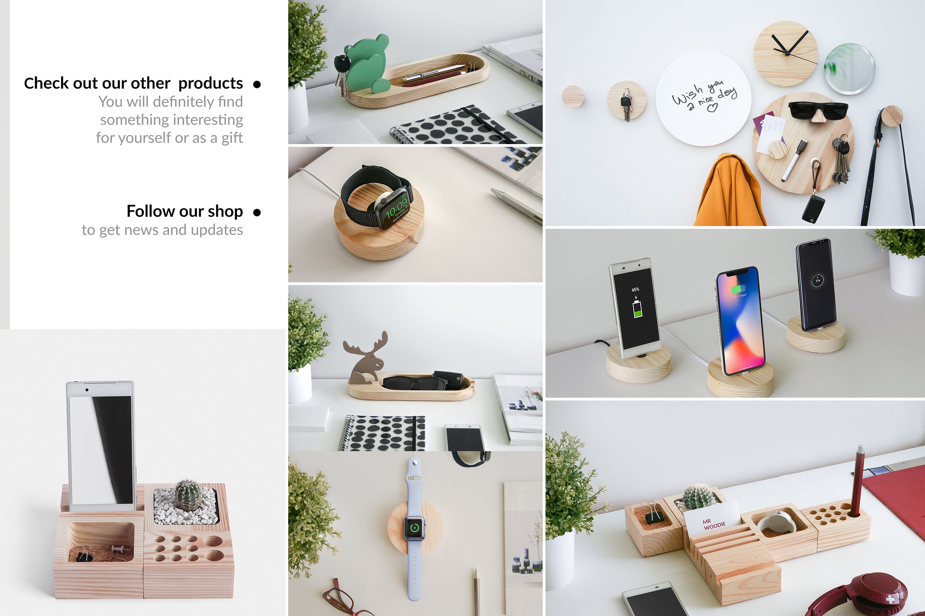 Wooden Phone Holder Wooden Smartphone Stand Wood Smartphone - Etsy