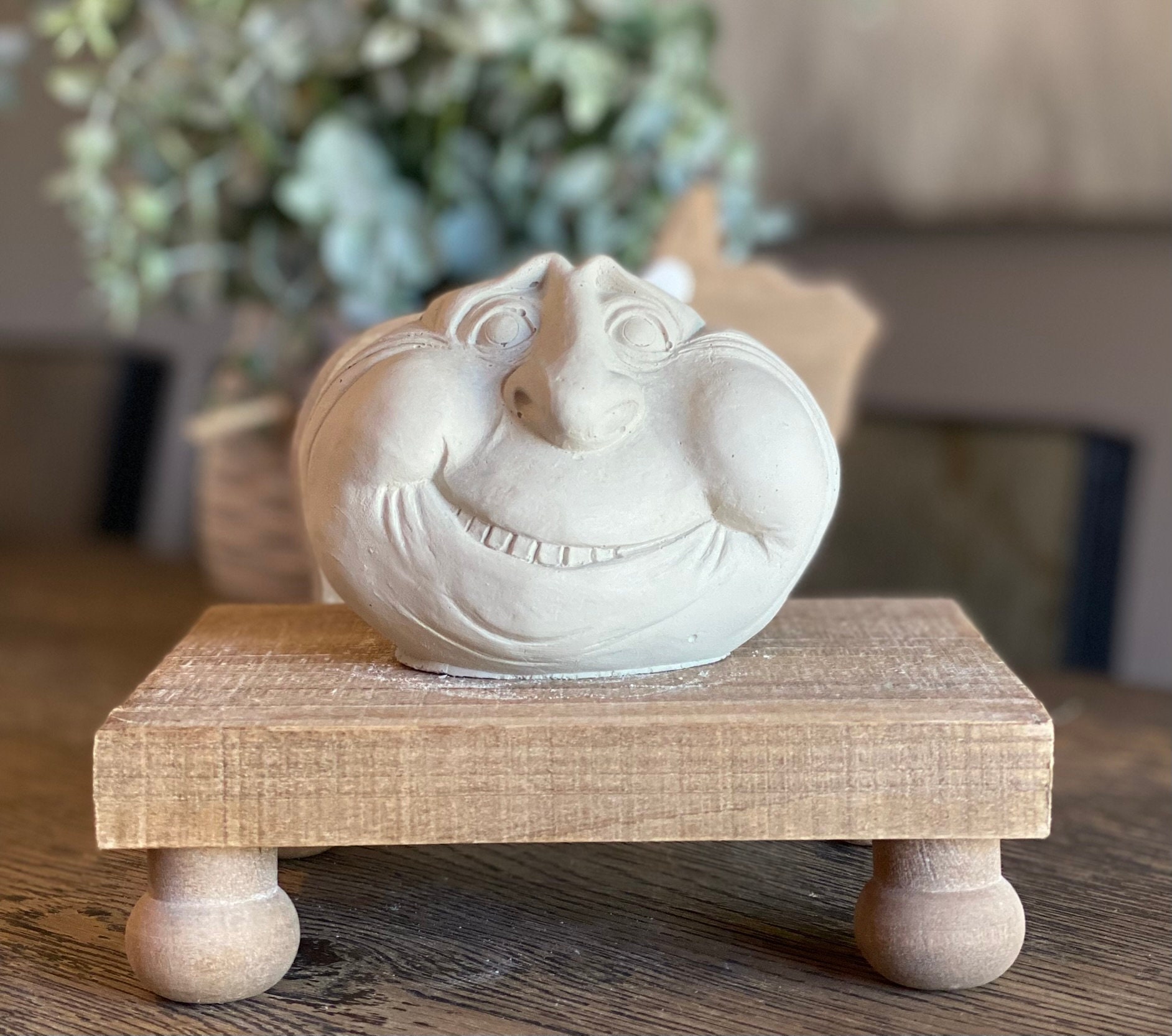 Set of 2/ Adorable Garden Rock Faces/garden Decor/father's Day Gift ...