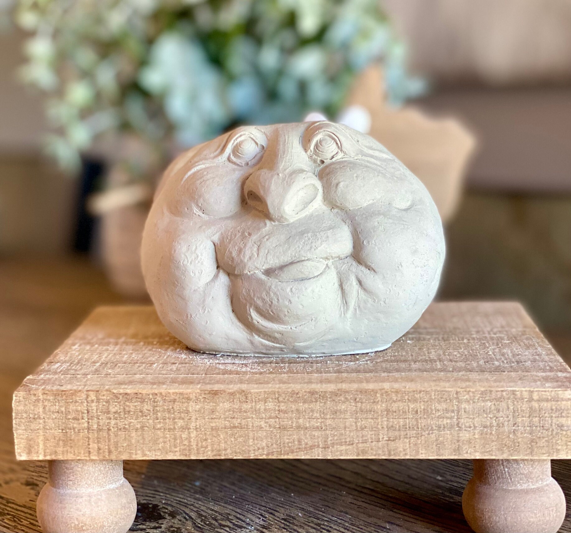 Set of 2/ Adorable Garden Rock Faces/garden Decor/father's Day Gift ...