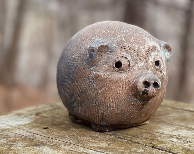 Lee & Pup Mccarty | Mccarty’s Pottery | Ceramic “fat Pig” - Etsy