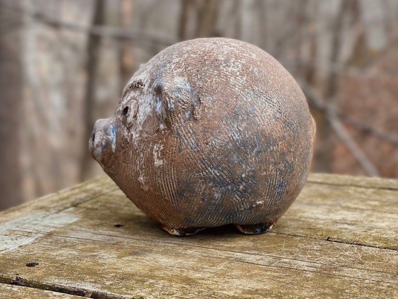 Lee & Pup Mccarty Mccartys Pottery Ceramic fat Pig - Etsy