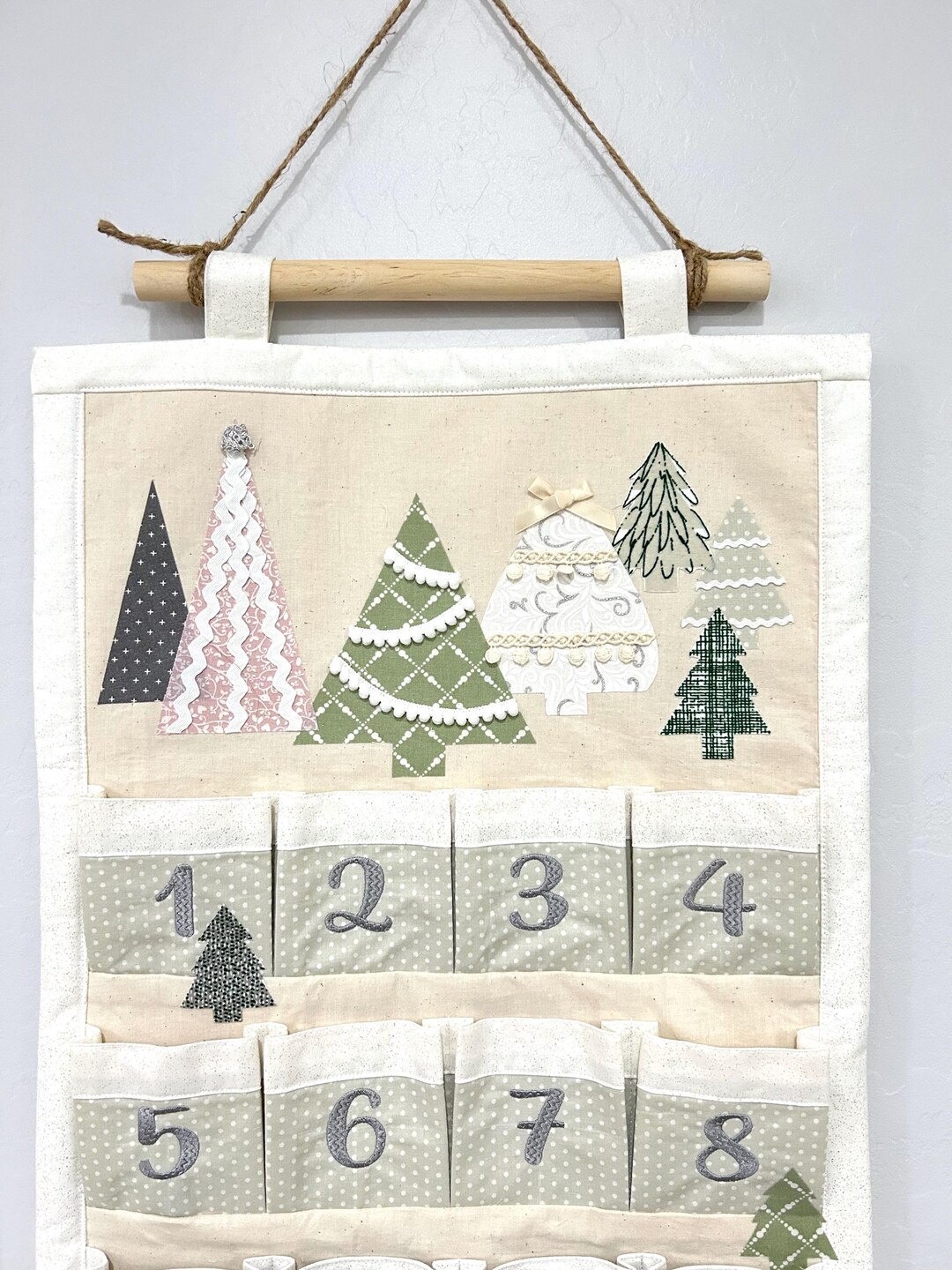 Handmade Advent Calendar With Pockets | Customizable | Christmas ...