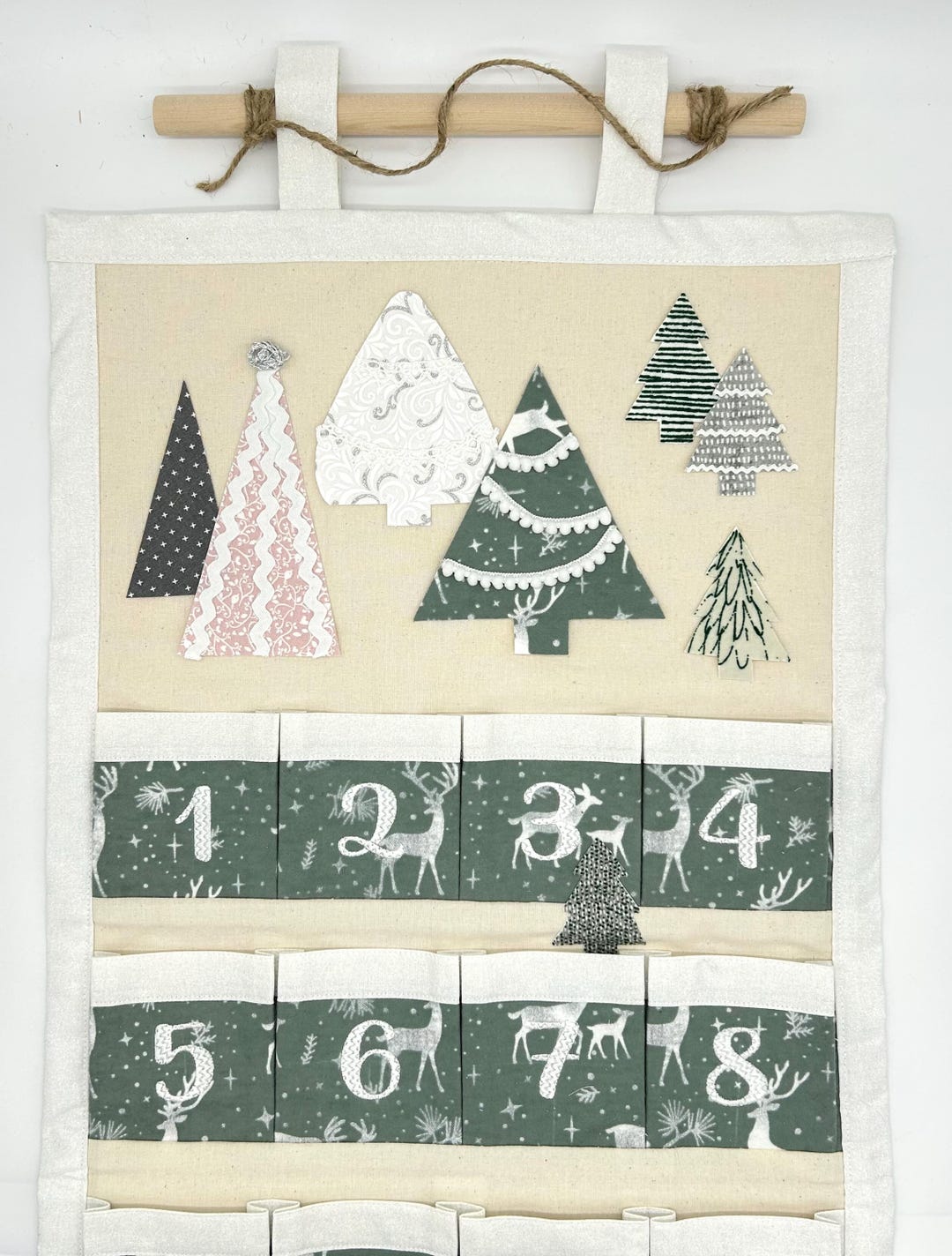 Handmade Advent Calendar With Pockets | Customizable | Christmas ...