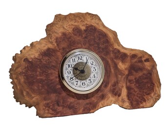 Burl clock | Etsy