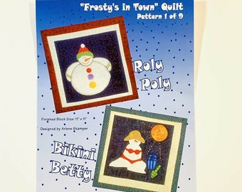 Snowman Quilt Block - Etsy